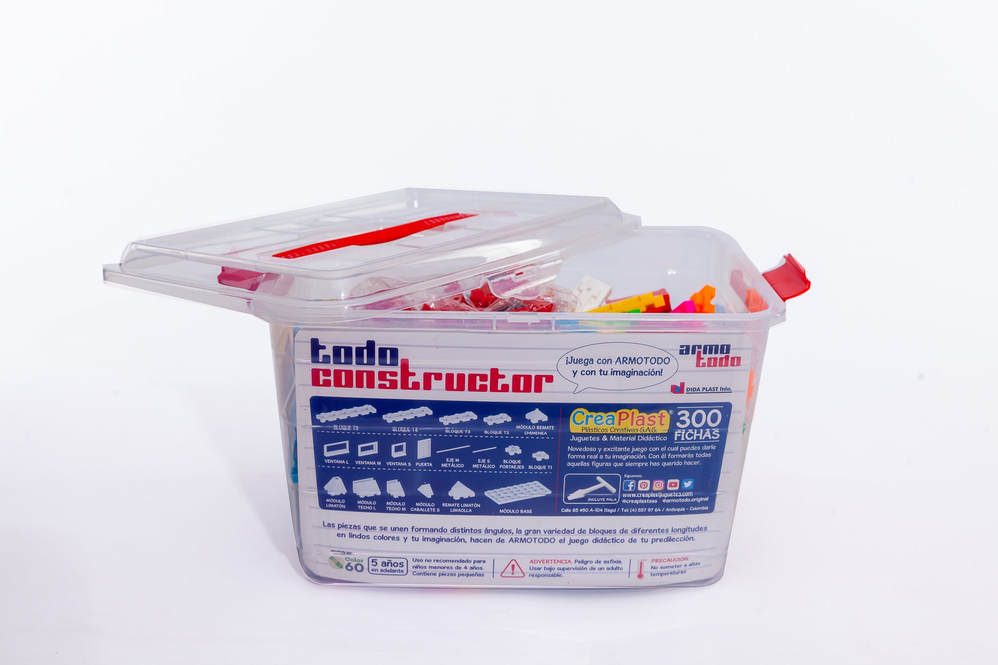 ArmoTodo: Todo Constructor x 300 fichas – Creaplast